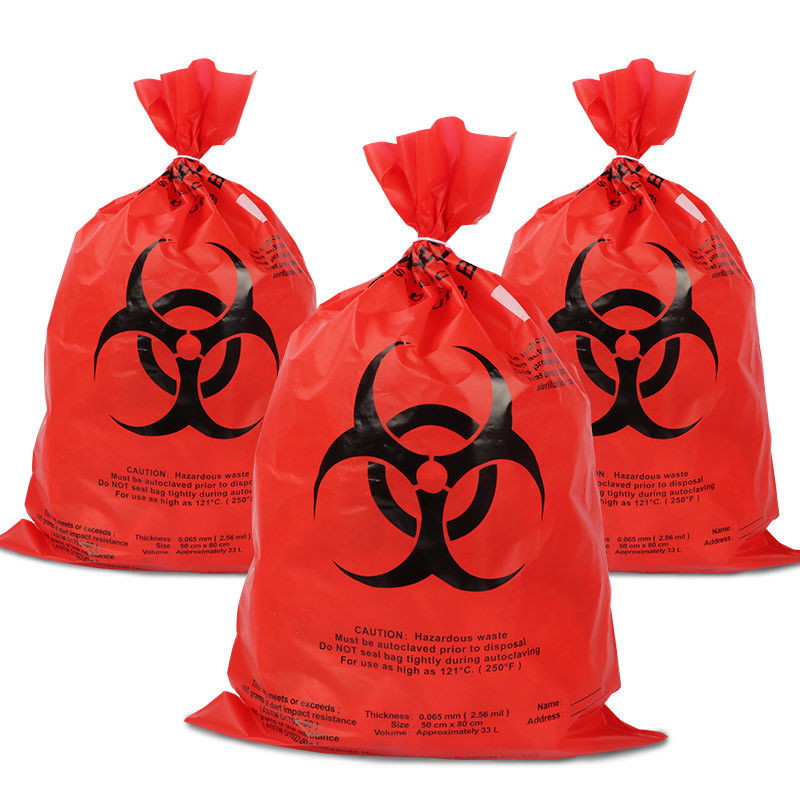10-15 Gallon Edex Biohazard Waste Disposal Bags RED Heal Seal With ...