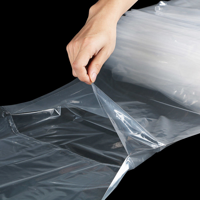 Customized Clear LDPE Fanfolded Pre Opened Bags Textile Packaging