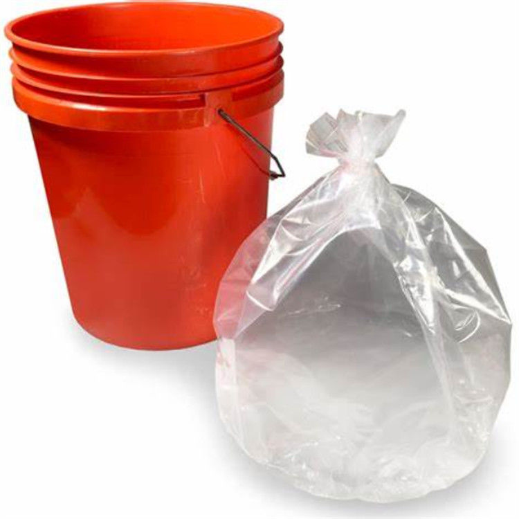 LDPE Plastic Drum Liner Bags Flexible Round Bottom Side Gusset Type