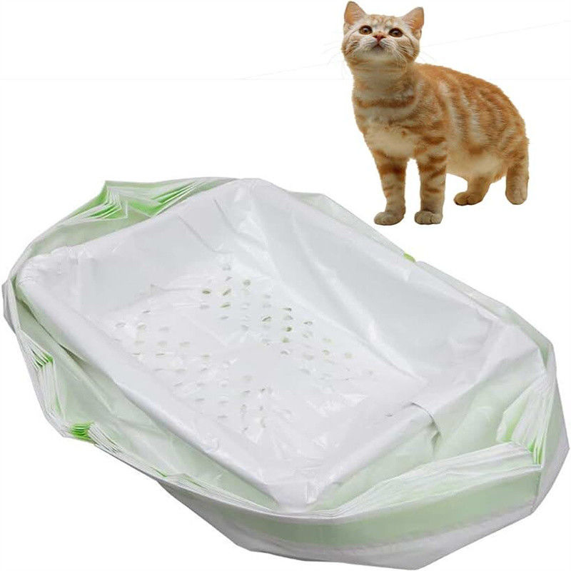 Disposable Drawstring Cat Litter Tray Bag Custom Biodegradable Cat ...
